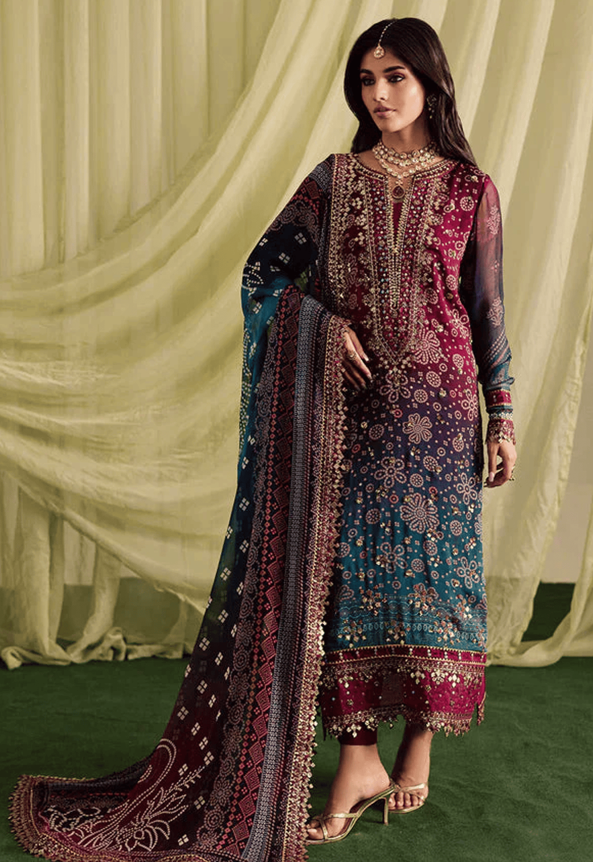 Embroidered Lawn 3 Piece Unstitched Suit NL-NP-700 - Summer Collection ...
